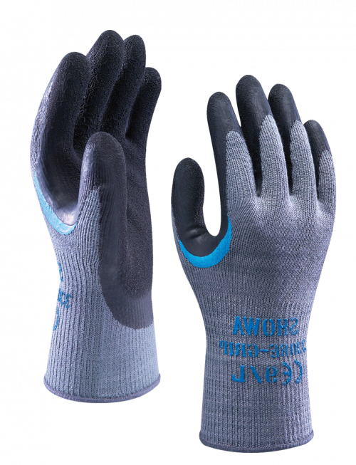 SHOWA ATLAS -330 PALM DIPPED REINFORCED THUMB GLOVE. PROVIDES TOP NOTCH ...